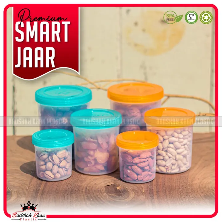 Premium Quality Smart Jar For Household - Transparent Plastic Container ...