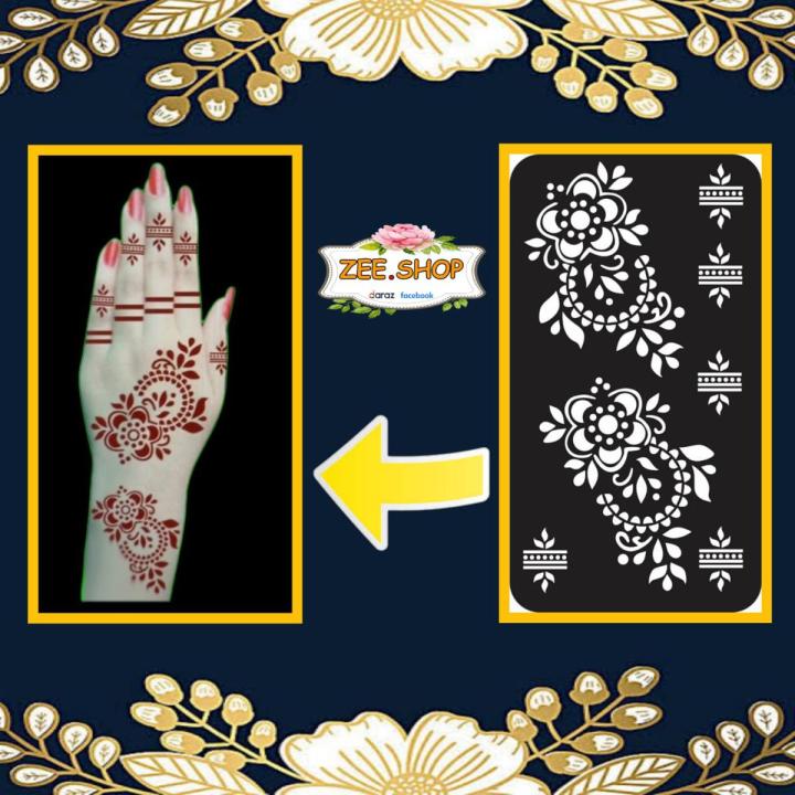Mehndi stickers / Mehndi designs / Mehndi papers / Mehndi Stencils (1 ...