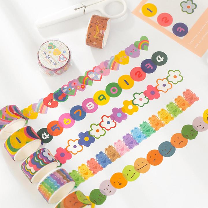 RHS Online 100PCS Soft Chirp Series Washi Tape Stickers INS Album Diary ...