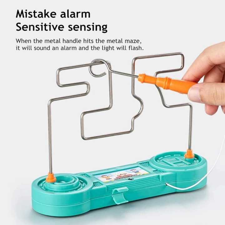 1Set Kids Collision Electric Shock Toy Education Electric Touch Maze ...