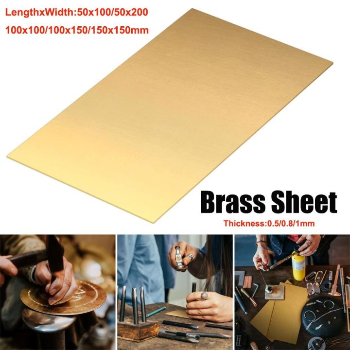 New Copper Brass Plate Sheet 0.5mm 0.8mm 1mm Multiple Sizes Brass Sheet ...