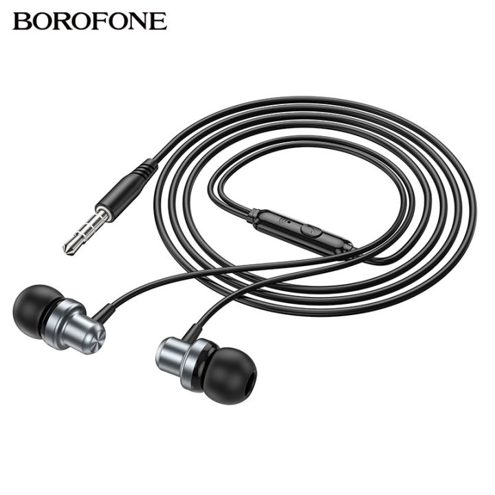Borofone BM70 Universal Microphone Headphones New 3.5MM in-line in-ear ...