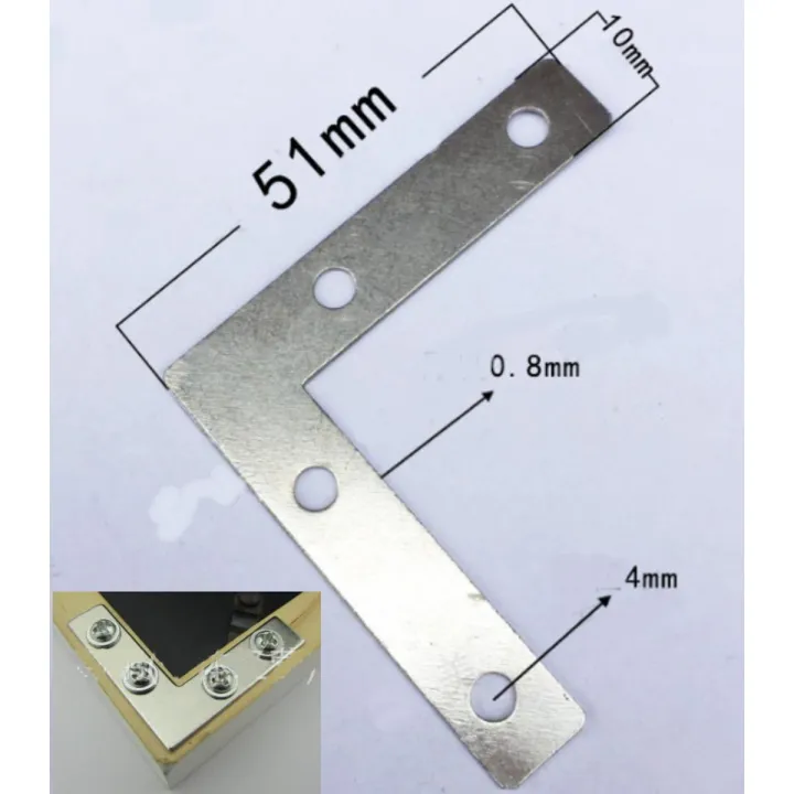 10pcs metal L type bracket corner mount metal L type bracket corner ...