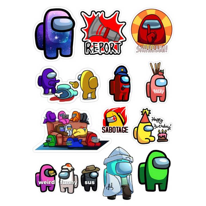 AMONG US STICKERS PACK | Daraz.pk