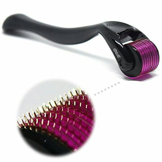 Derma Roller for Face, Beard & Hair Regrowth – Titanium Microneedle ...