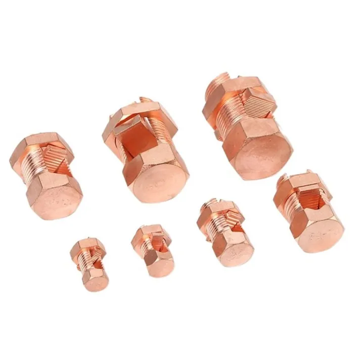 New Copper Split Bolt Connector Rose Gold Copper Bolt Clamp Copper ...