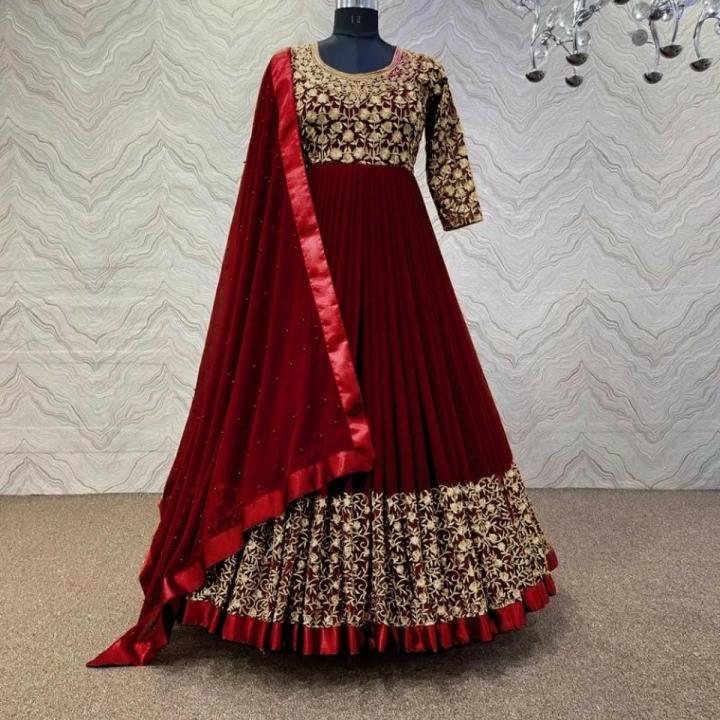 3Pcs Full Heavy Embroidery Maxi | Daraz.pk
