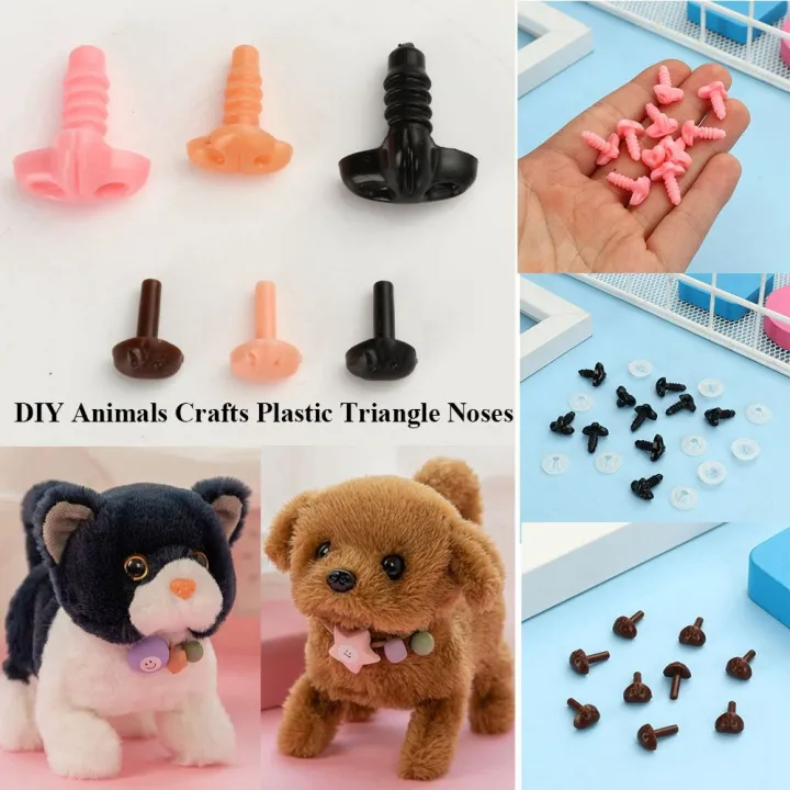 10pcs Plastic DIY Tool Toys Triangle Nose Doll Noses Dolls Accessories ...