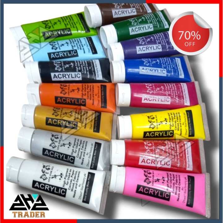 Artist’s Choice Acrylic Paint Tube 75 ml - Rich Pigment for Bold ...