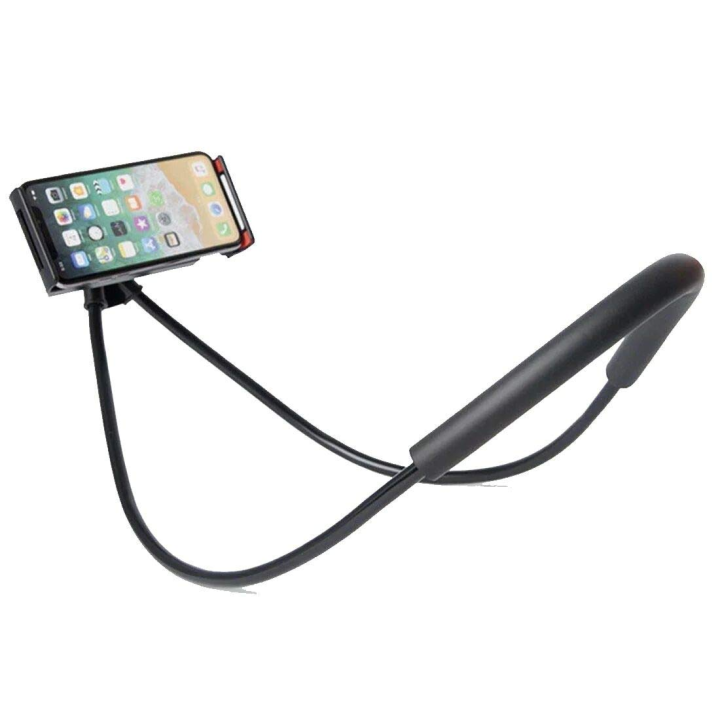 Lazy Bendable Flexible Hang Neck Phone Holder 360 Degree Rotation ...