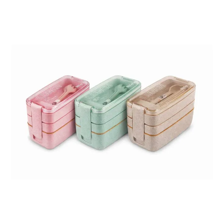 Lunch box - 3 layer large capacity lunch box - school lunch box ...