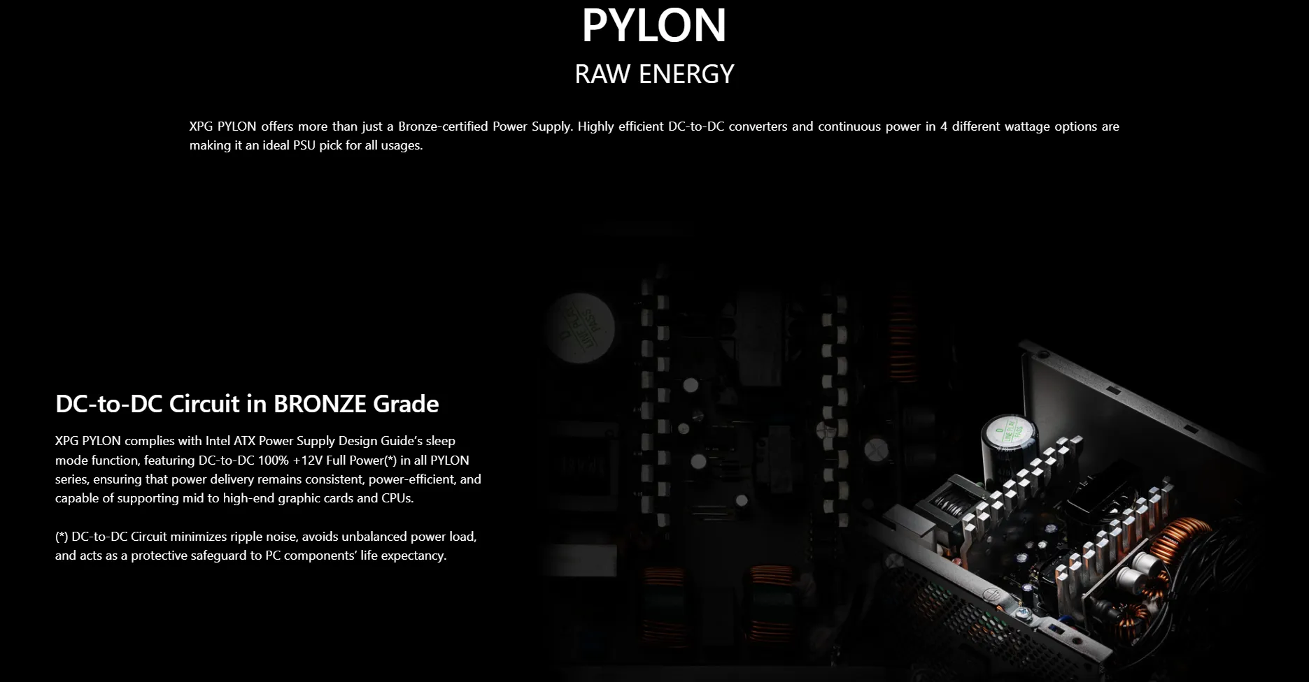 XPG PAYLON 450W 80 PLUS BR0NZE POWER SUPPLY | Daraz.pk