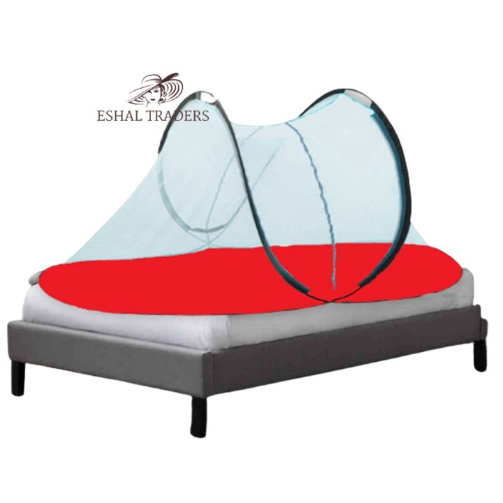 ESHAL PEACEFUL SLEEP Foldable Durable Single Bed Mosquito Net with ...