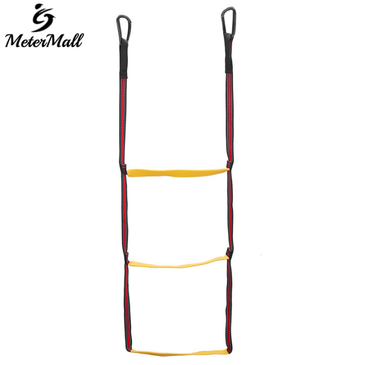 MeterMall Outdoor Climbing Rope Ladder 3 Step Rope Ladder Foldable ...