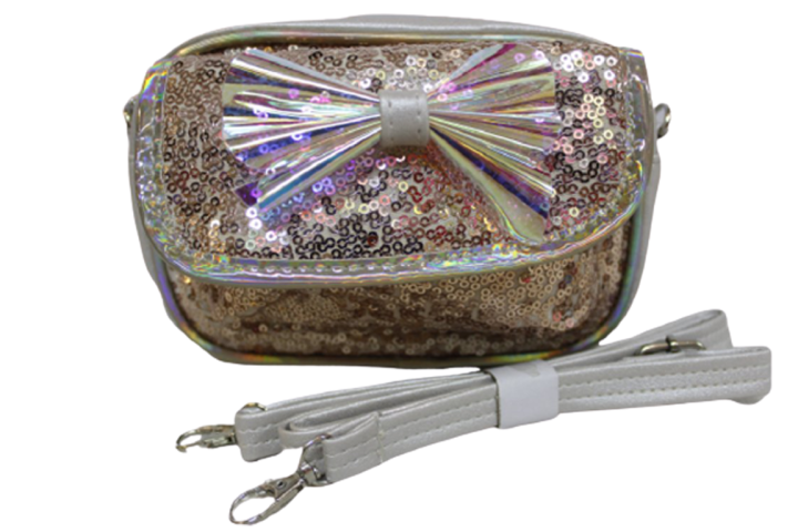 Glitter Cross Body & Waist Bag Peach (7071-002) | Daraz.pk