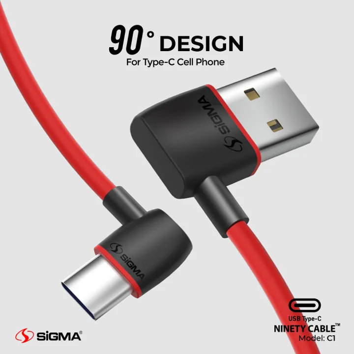 Original Sigma Ninety C2 Type-C Cable with Auto Disconnect - Reliable ...