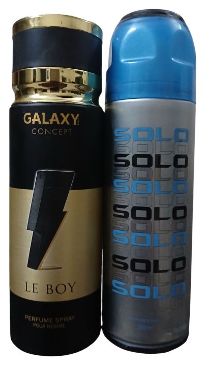 "Men's Fragrance Body Spray Pack – Galaxy Concept & Solid Blue Solo ...