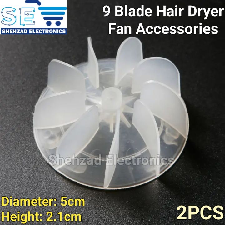 2PCS 9/18-Blade High-Performance Hair Dryer Fan Attachment | Durable ...
