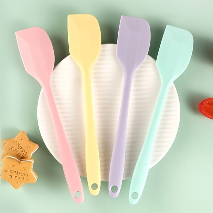 New Small Silicone Scraper Baking Tool Semi Transparent Cake Spatula ...