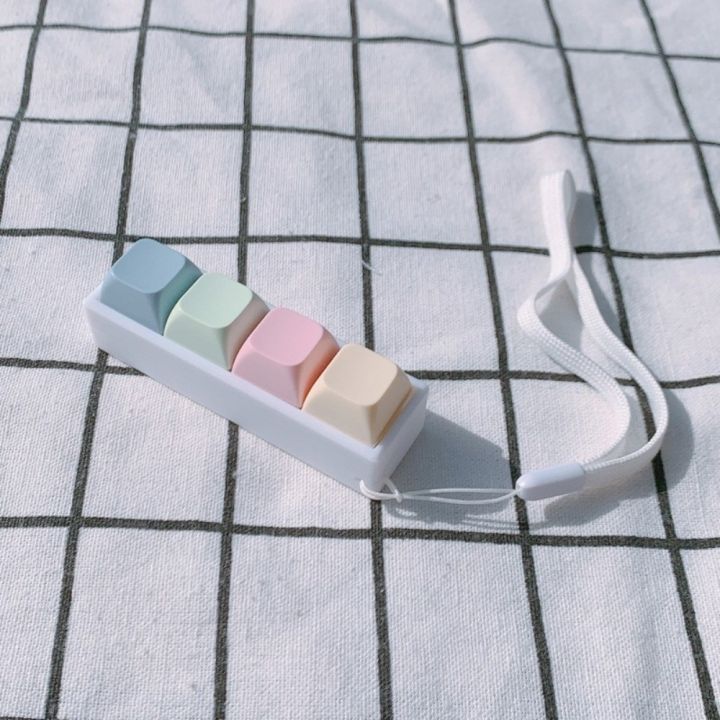 New 2/3/4 Keys Finger Keyboard Key Button Keycap Fidget Keychain Pass ...