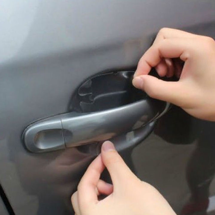 4PCS Car Door Handle Protector Transparent Anti-Scratch Sticker ...