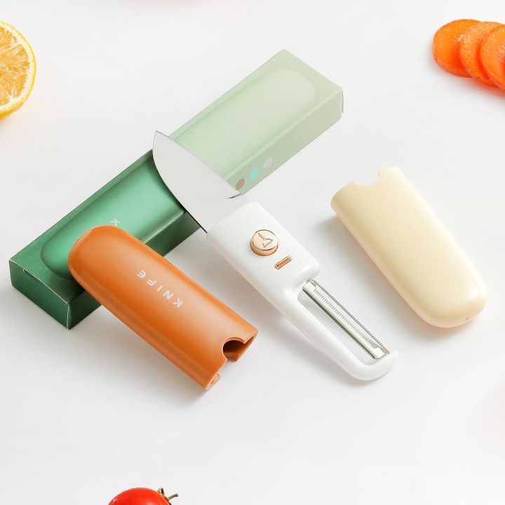 A Paring Knife, Double Sided 2.4-inch Knife Multifunctional Design for ...