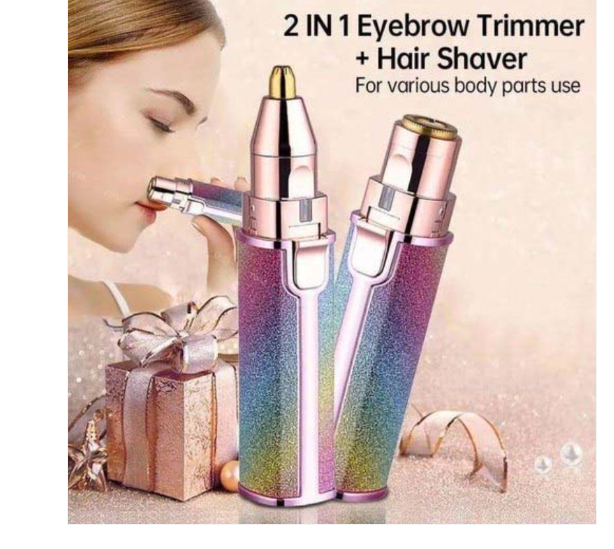 2 in 1 USB Rechargeable Flawless Trimmer | Facial Hair Remover ...