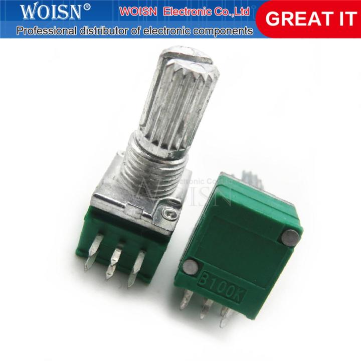 10pcs 6-pin RK097G duplex potentiometer A10K audio power amplifier seal ...