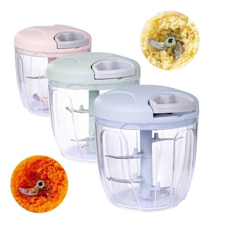 Multifunction and Manual Hand Pull Speedy Chopper with 5 Blades 900ml ...