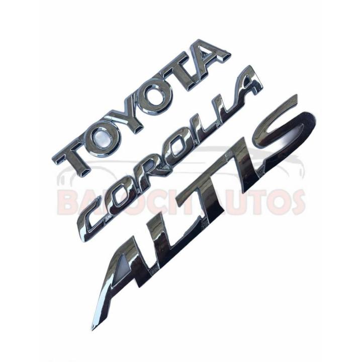TOYOTA COROLLA ALTIS- Emblem (Full Tape) | Daraz.pk