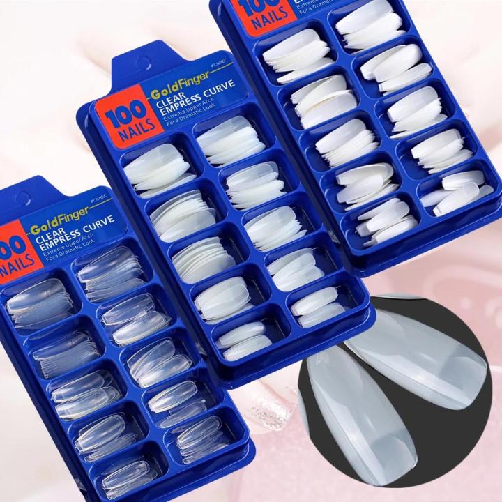 100pcs artificial nails Manicure Bridal Artificial Nails Set ( 100pcs ...