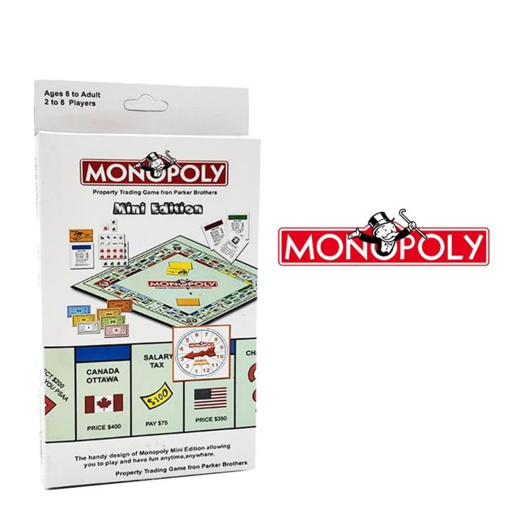 Portable Pocket Size Brand New Monopoly Board Game Mini Edition ...