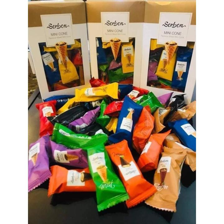 Sorbon Mini Chocolate Cones 8 Flavours / Imported / 10 pcs | Daraz.pk