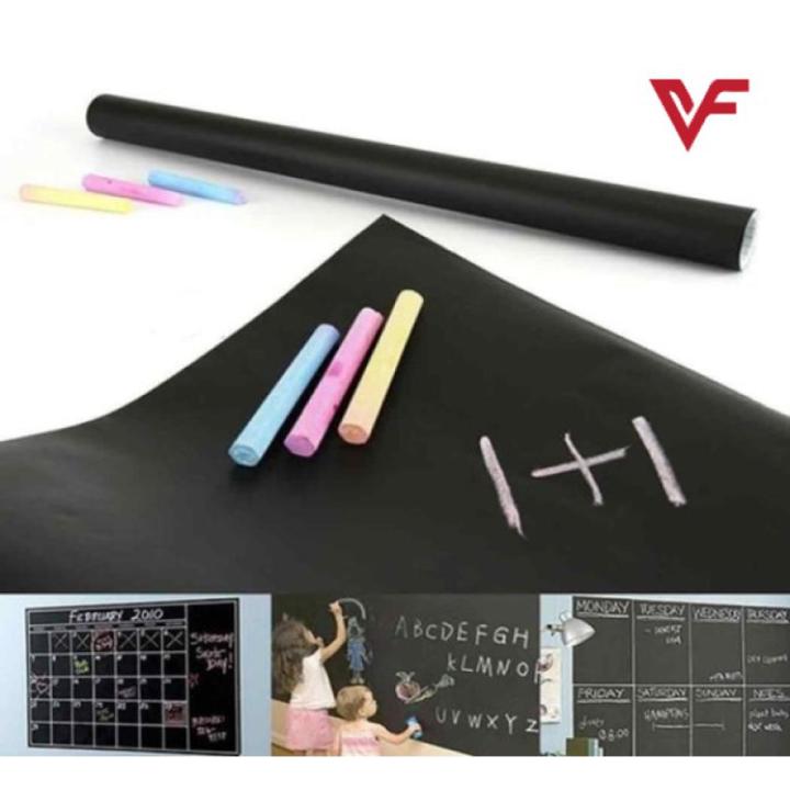 FREE SHIPPING Large Chalkboard Sticker Paper DIY Black Board Wall ...