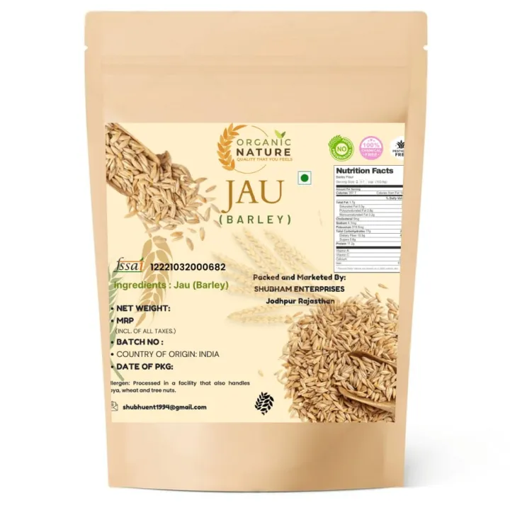 Organic Nature Raw Barley Seeds Jau (pack of 2kg) | Daraz.pk