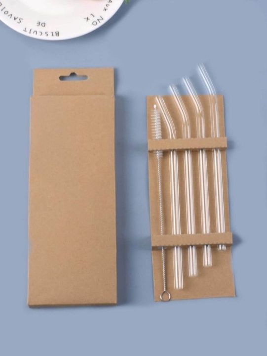 Pack of 5 – Reusable Straw Glass | Eco-Friendly Straw for Water Bottle ...