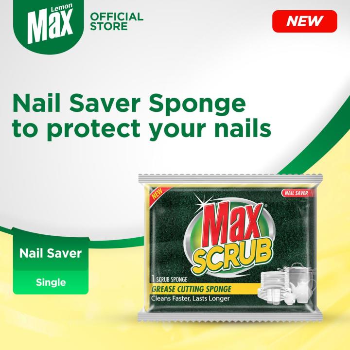 Max Scrub Nail Saver Sponge (Single) | Daraz.pk