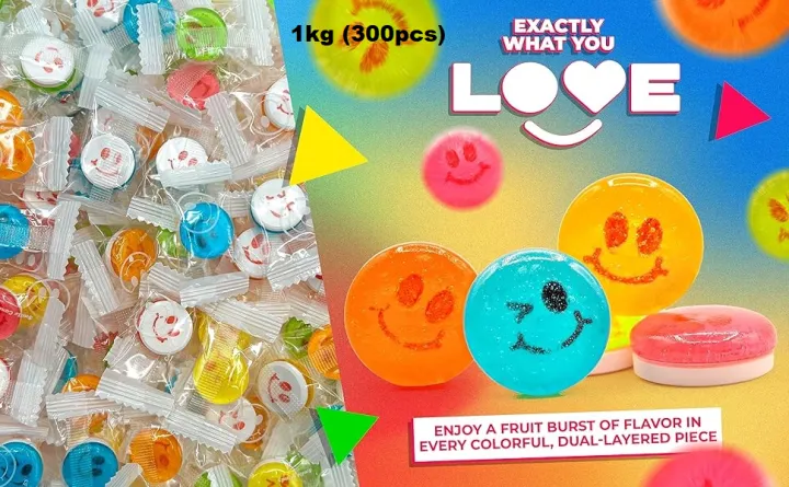 Smiley Face Hard Candy | 1 KG Bag - Almost 300 | Sweet and Sour Happy ...