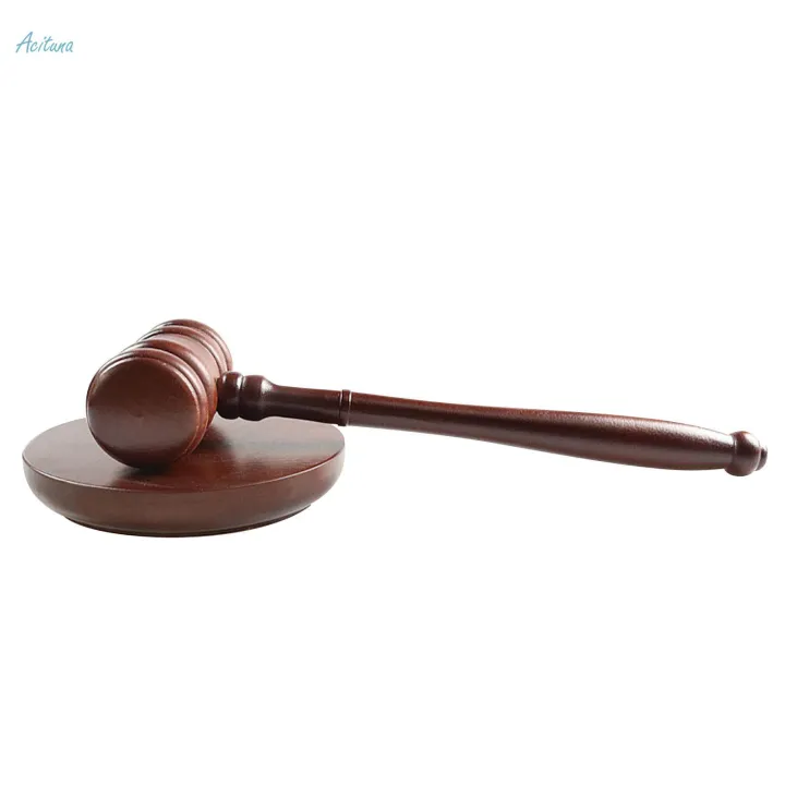 Wooden Gavel Prop Costume Accessory Toy for Justice Auction Court ...