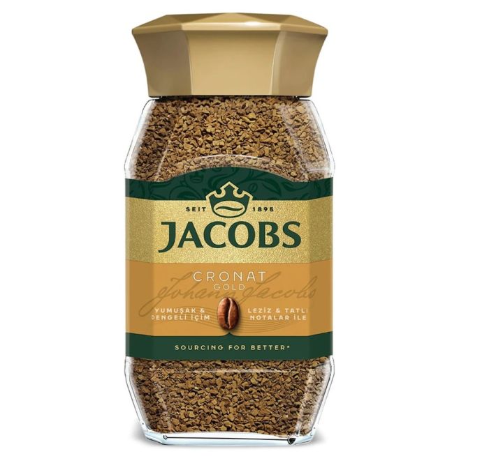 Jacobs Kronung Gold Smooth And Mild Instant Coffee 195g Jar Russia made ...