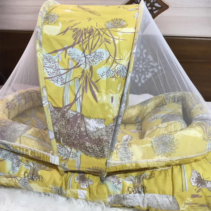 High Quality White Super Soft Baby Bed With 1 Pillow Mosquito Net In ...
