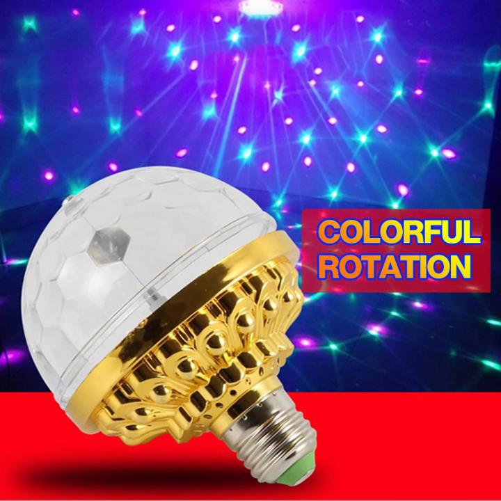 Universal Colorful Auto Rotating LED Bulb Disco Light imported form US ...