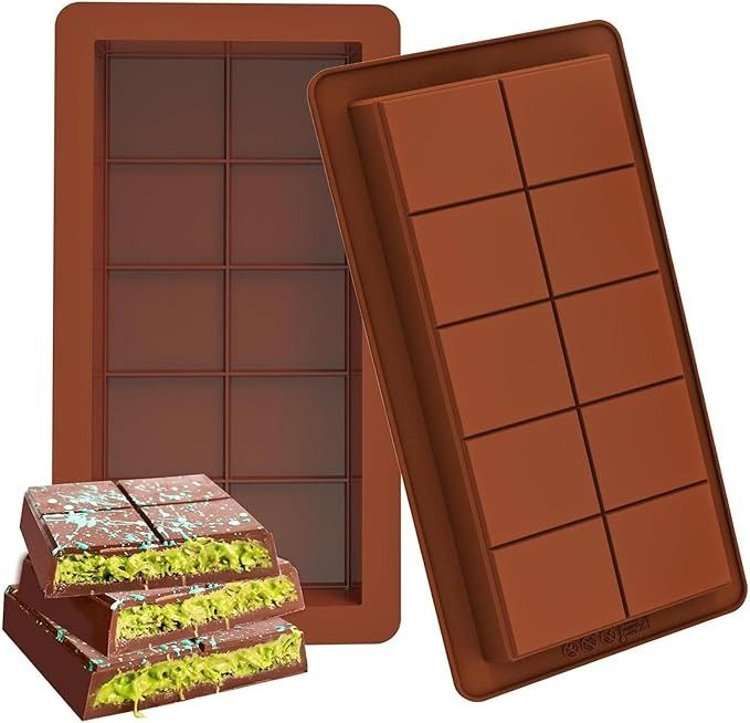 Deep Chocolate Bar Molds 1 Pcs - Chocolate Bar Mold Deep for Filling ...