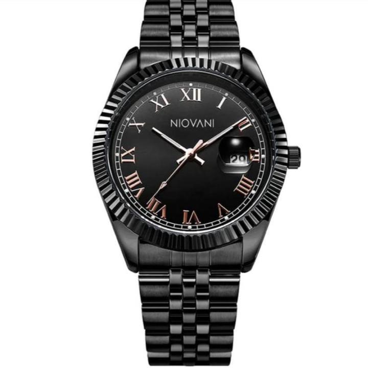 Niovani Ace - Men's Watch - Date Feature - Stainless Steel Strap - 1 ...