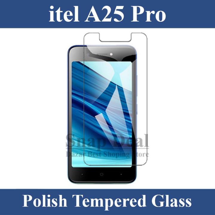 itel A25 Pro Glass Protector Polish Screen Tempered For itel A25 Pro ...
