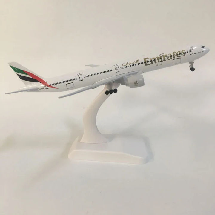 Airplane Model Emrates boing 777 metal With wheels (20cm) 7.9 inches ...