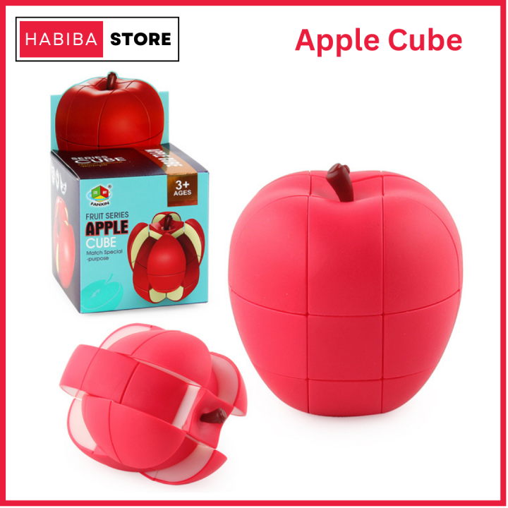 Fruits Series Apple Shape Magic Cube Special For Kids Stickerless Rubik ...