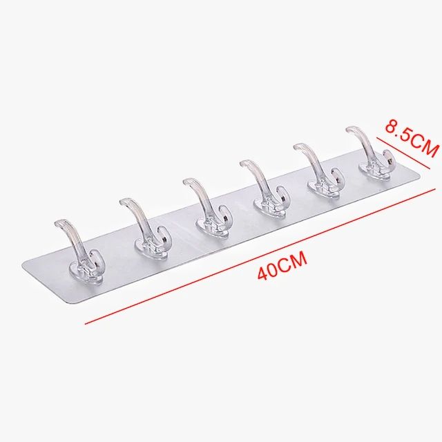6/3 in 1 Self Adhesive Hook Sticker Strip for Wall Hanging Multi ...
