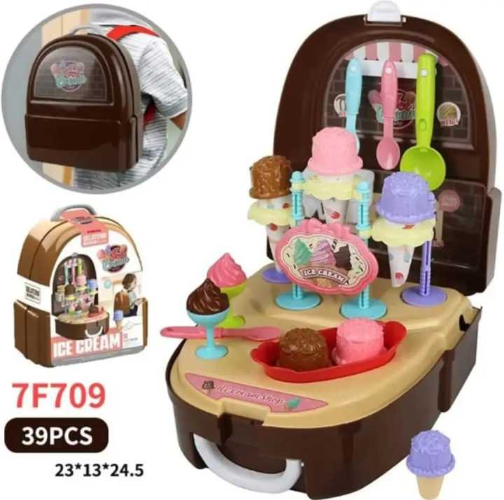Cute Kids Pretend Play Series Back Pack Toy Set With Accessories ...