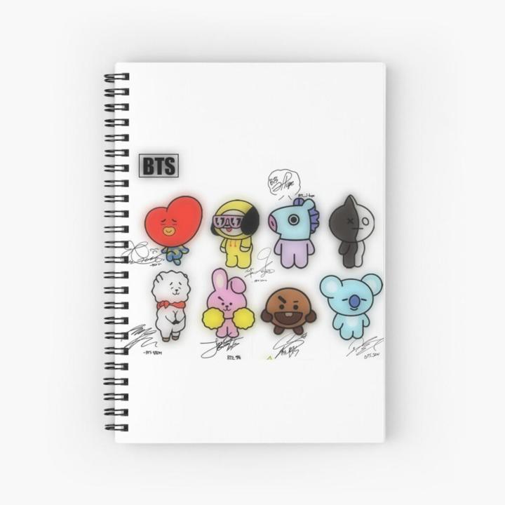 BT21 All Characters Signatures Notebook | Daraz.pk